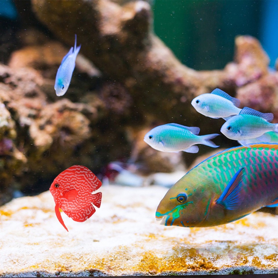 Fish Decoration Artificial Glowing Effect Simulation Aquarium Ornament ...