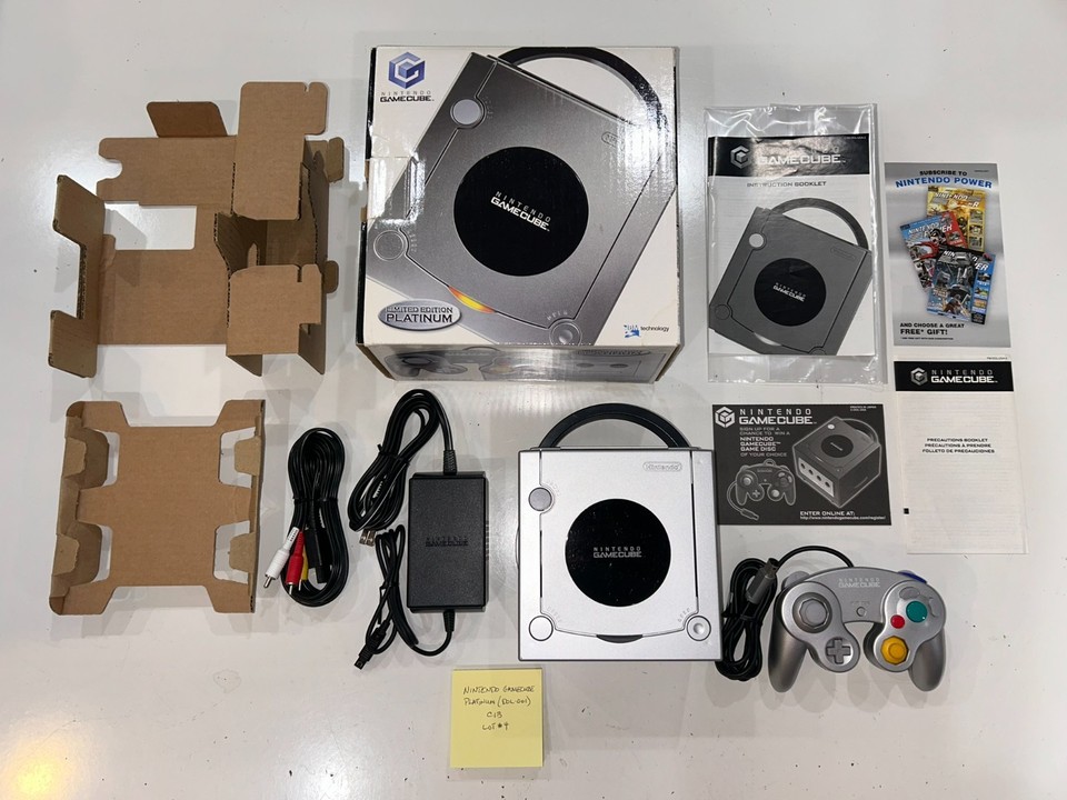 Platinum Nintendo GameCube Limited Edition DOL-101 System Complete in ...