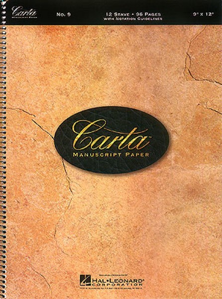 No. 9 Carta Standard Paper Carta Manuscript Paper Sheet Music NEW ...