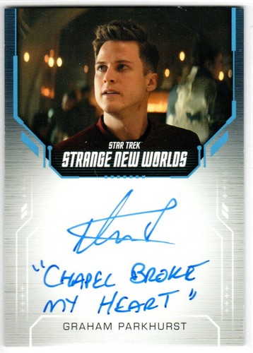 STAR TREK SNW STRANGE NEW WORLDS S1 Graham Parkhurst INSCRIPTION ...