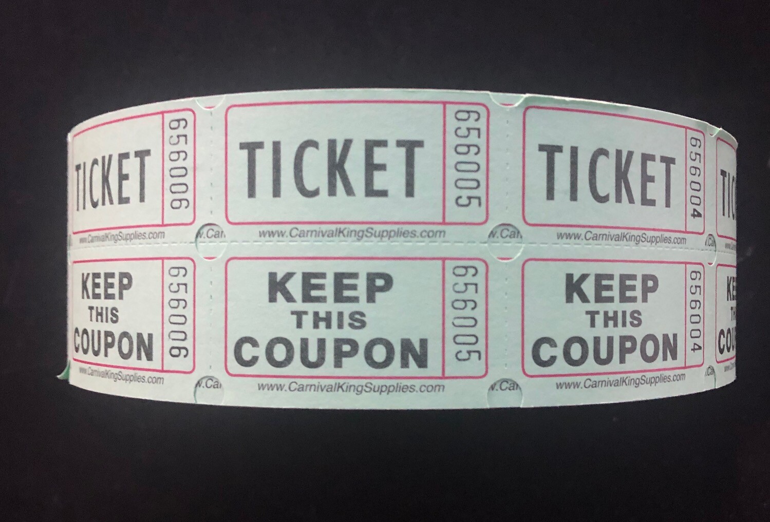 2000 DOUBLE STUB RAFFLE TICKETS ROLL - PARTY FAVORS PRIZES CARNIVAL ...