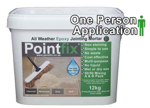 Pointfix 12Kg Easy All Weather Epoxy Pointing Jointing Mortar Paving ...