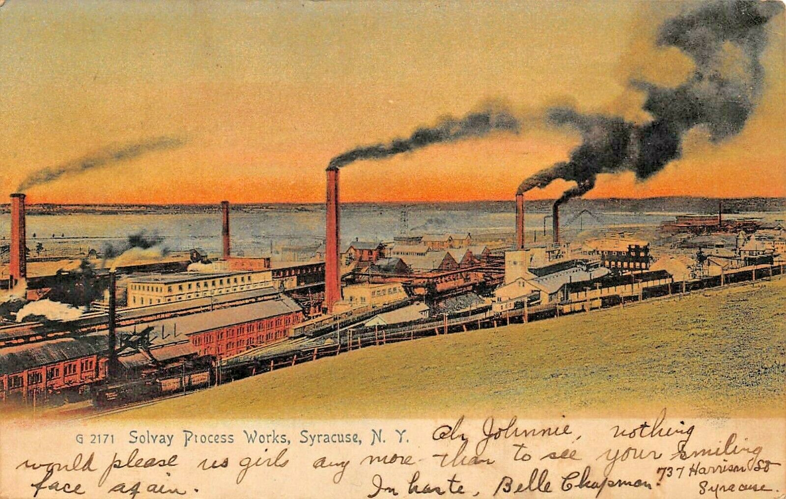 SYRACUSE NEW YORK~SOLVAY PROCESS WORKS~1906 ROTOGRAPH PHOTO POSTCARD | eBay