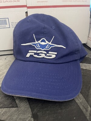 F-35 Fighter Jet Hat Blue Cap US Air Force USAF Top Gun Strap Back One ...