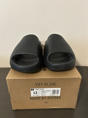 adidas Yeezy Slide - Size 12 - Onyx(HQ6448) - 100% AUTHENTIC WITH ...