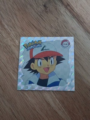 Vintage 1999 Pokemon Artbox Sticker Ash Pr28. Series 1 Silver Prizm ...