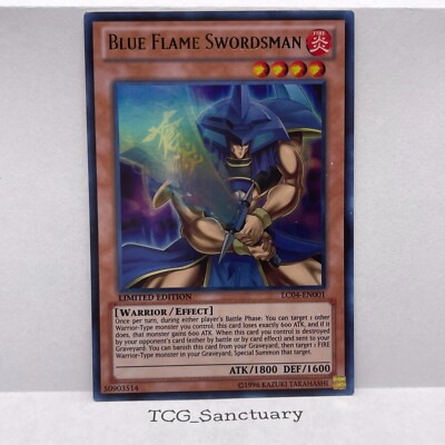 Yugioh! Blue Flame Swordsman LC04-EN001 Limited Edition Ultra Rare Near ...