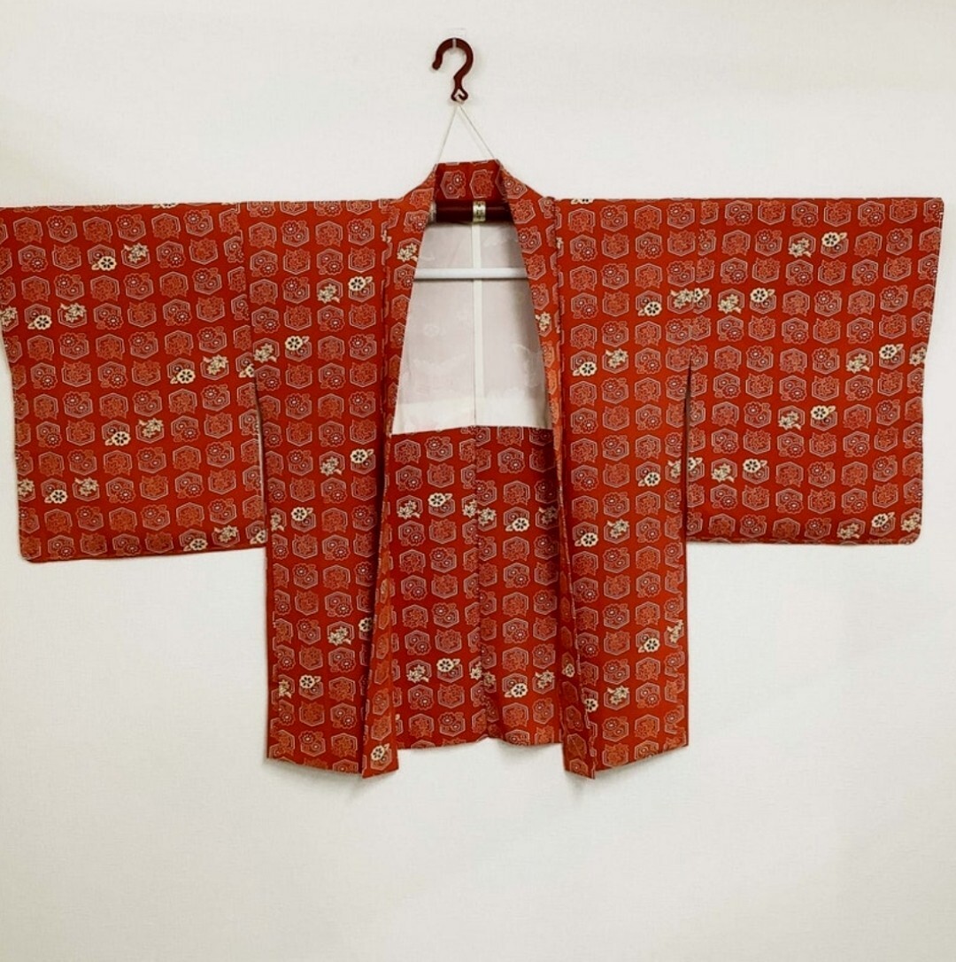 Women's Vintage Japanese Haori with Maple Leaves Red … - Gem