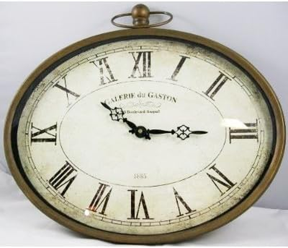Vintage Style Oval French Wall Clock Galerie Du Gaston | eBay