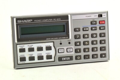 Sharp Pocket Computer PC-1270 w/ RAM Card | eBay