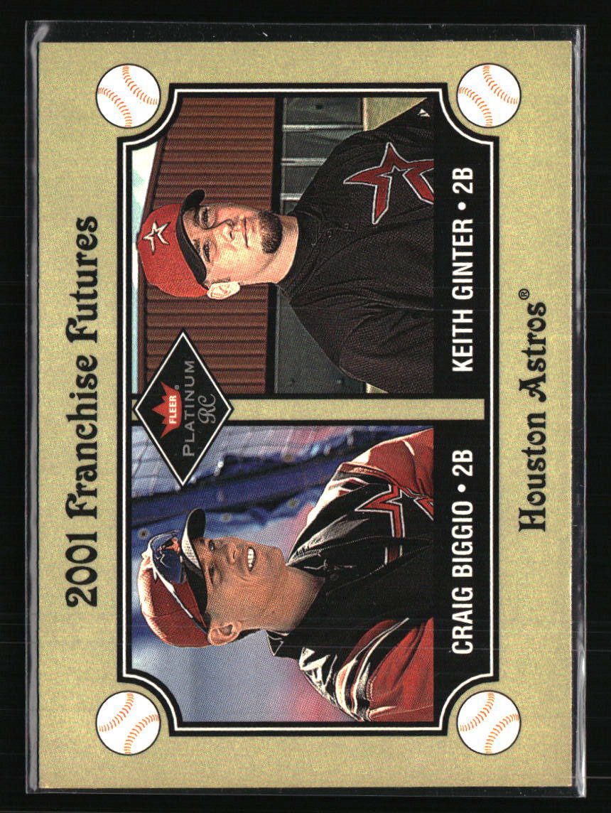 2001 Fleer Platinum - Franchise Futures #478 Craig Biggio, Keith Ginter ...