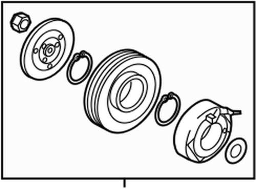 7813A232 Mitsubishi Clutch assy, a/c compressor 7813A232, New Genuine ...