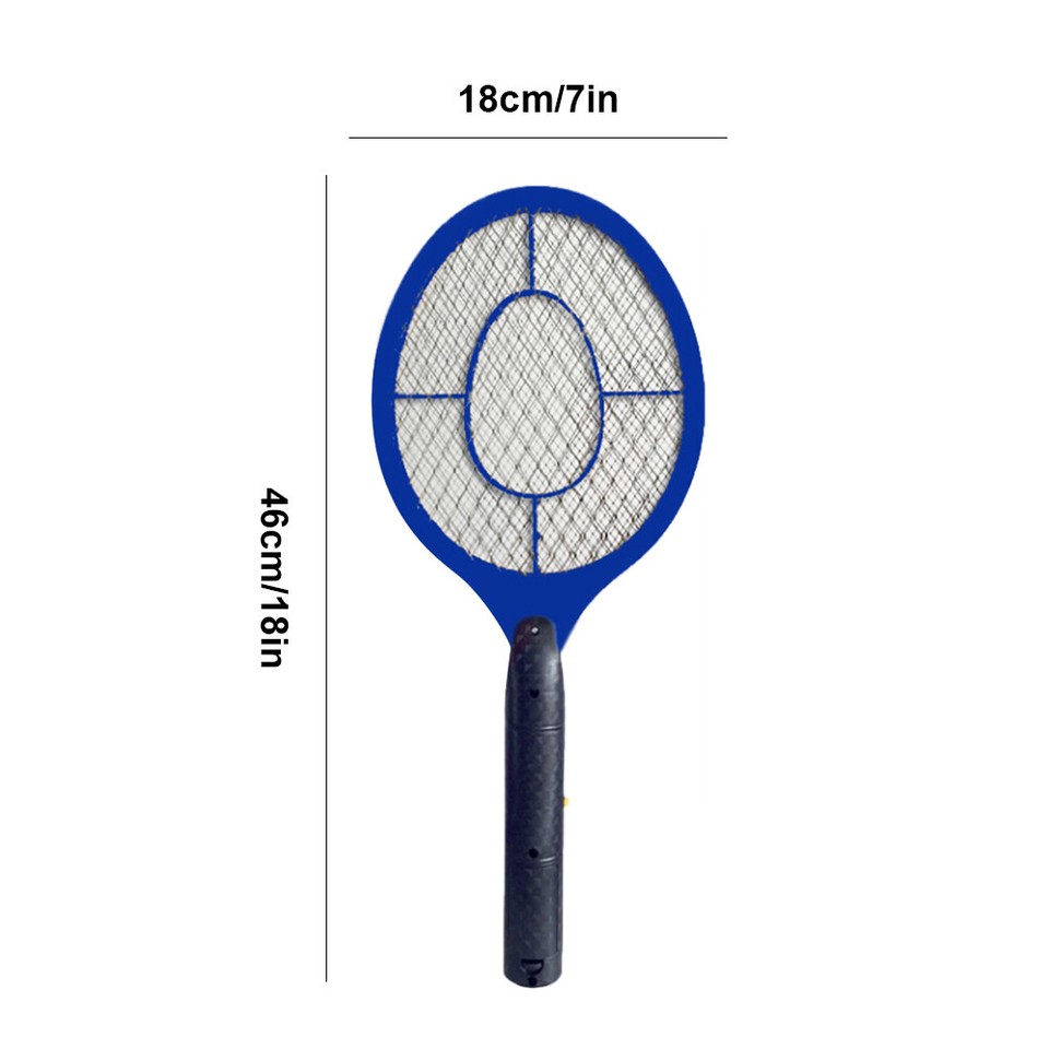Bug Zapper Racket Electric Fly Swatter Handheld Battery Powered Zapper ...