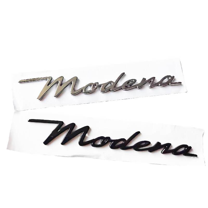 For Maserati Modena 1PCS fender AUTO LOGO ABS Emblems Ornaments Levant ...