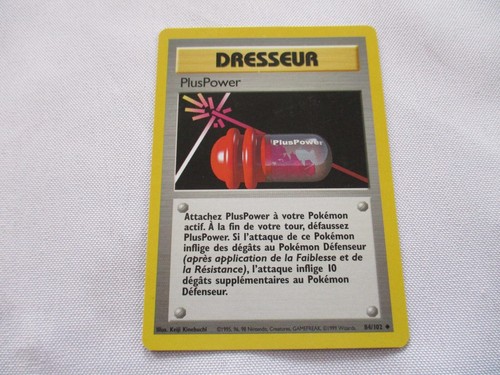 carte pokemon set de base "dresseur plus power" 84/102 wizards | eBay