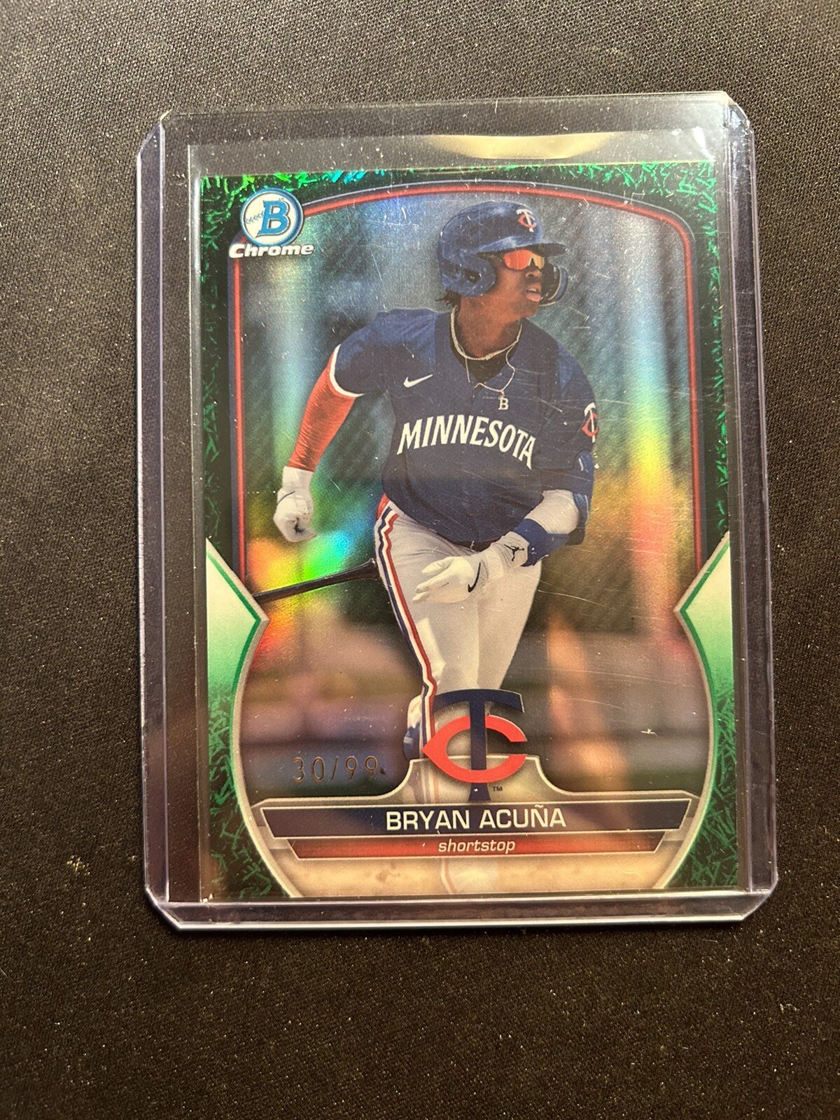 2023 Bowman Draft BRYAN ACUNA Minnesota Twins BDC-39 Green Grass ...