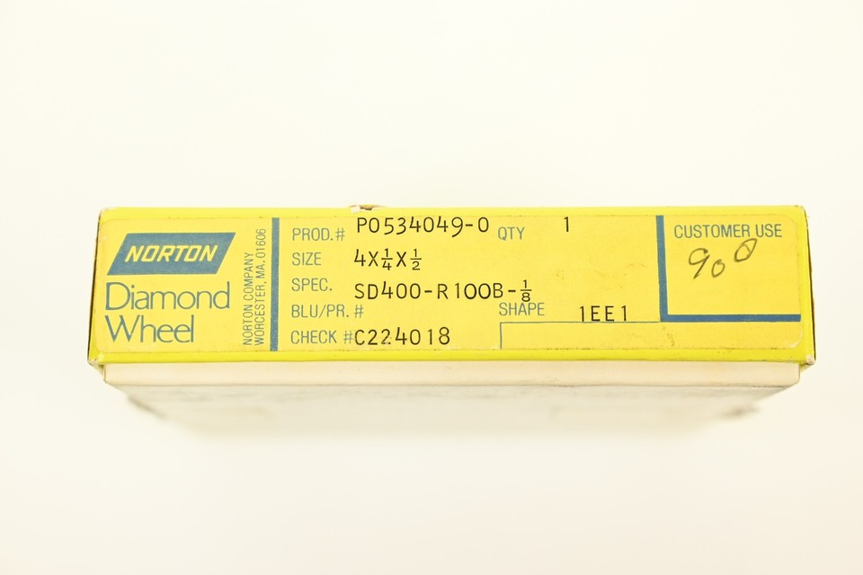 Norton SD400-R100B-1/8 Diamond Wheel | eBay