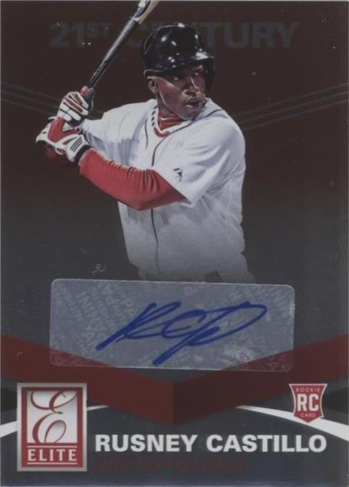 2015 Panini Elite - Signatures Rusney Castillo #2 21st Century (AU, RC ...