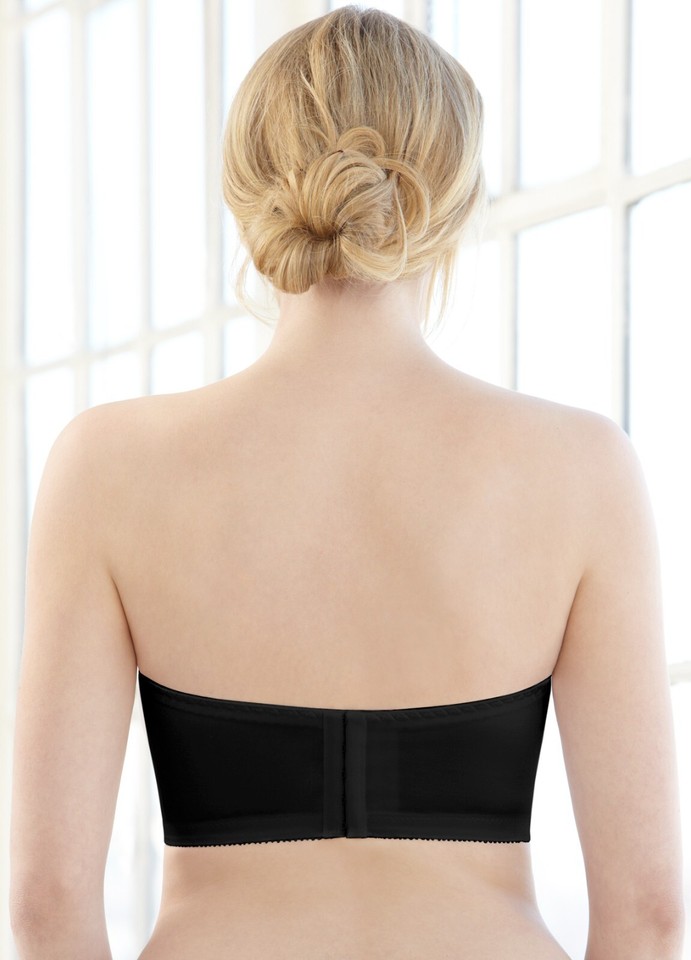 42B 42C 42D Stays In Place! Comfortable Strapless Stretch Bra BANDEAU ...