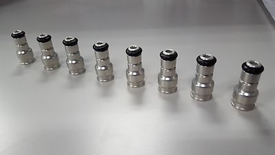 (8) 1" ZZPerformance Aluminum Fuel Injectors Spacers EV1 EV6. GM ...