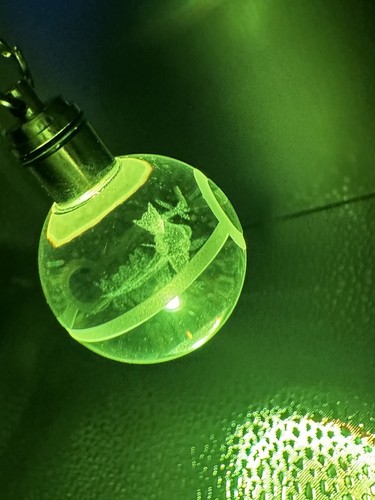 Color Changing Light up Glass Pokeball with Pokémon LEDKeychains ...