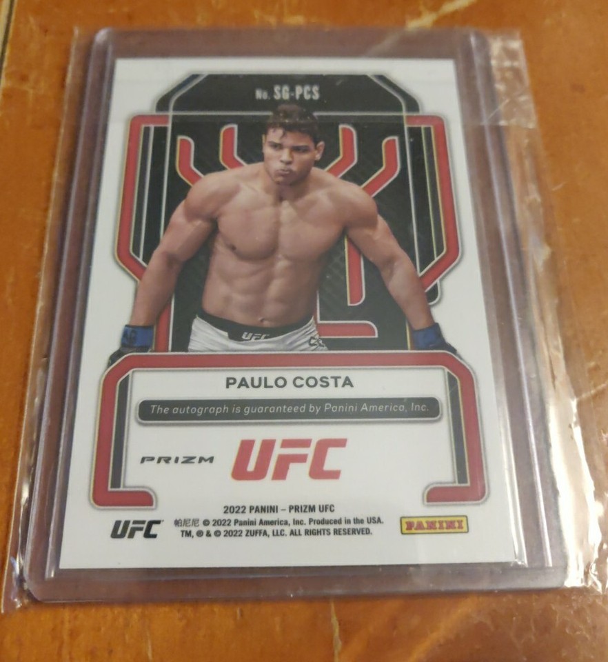 2022 Panini Prizm UFC Green Paulo “The Eraser” Costa Auto | eBay