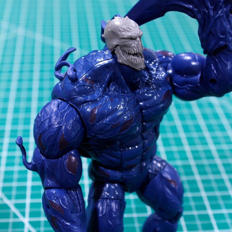 Custom Resin Riot Symbiote Head 6in. scale 1:12 Legends Marvel Venom ...