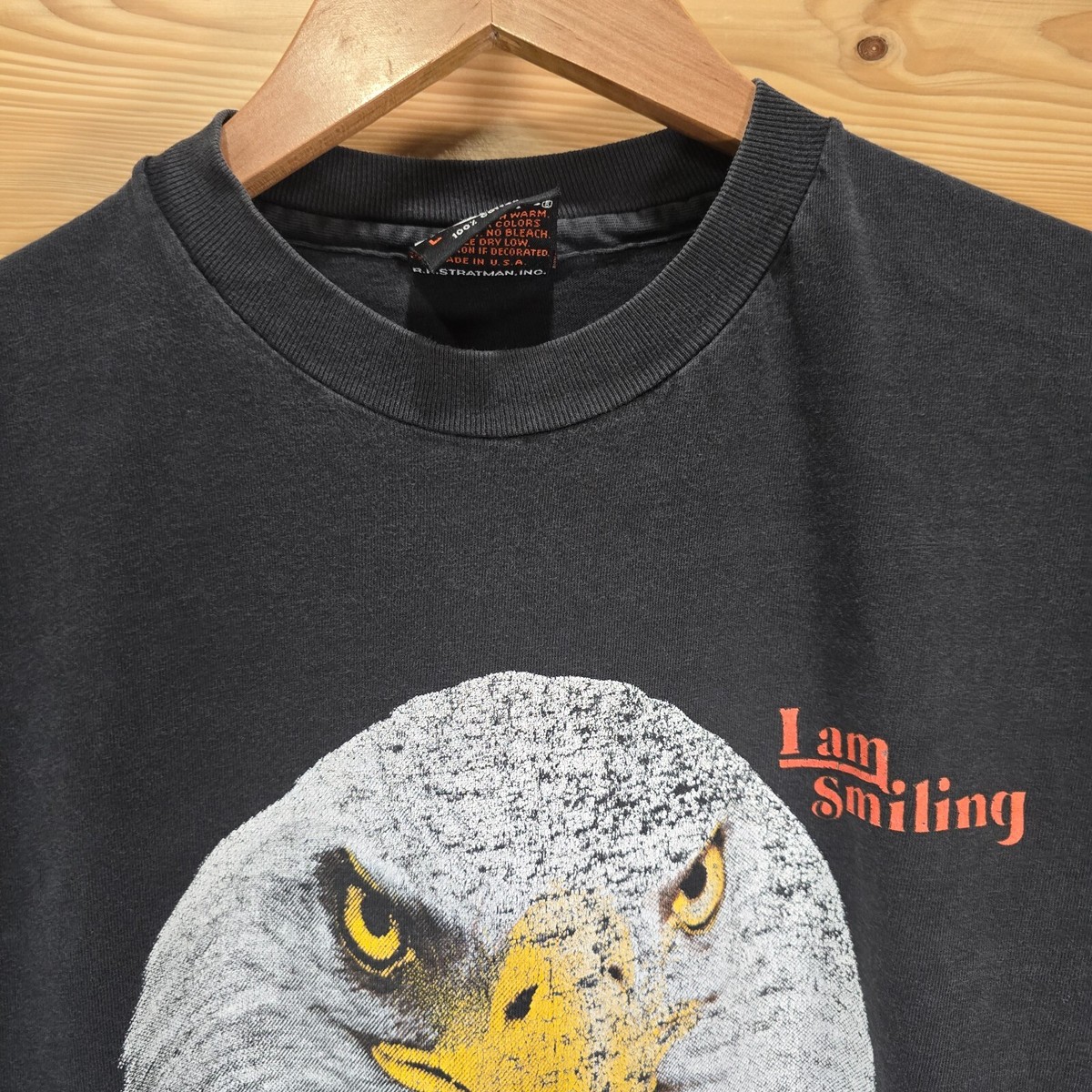 Vintage 80s Harley Davidson T Shirt Men Large Eagle I Am Vintage 80s Harley Davidson T Shirt Men Large Eagle I Am