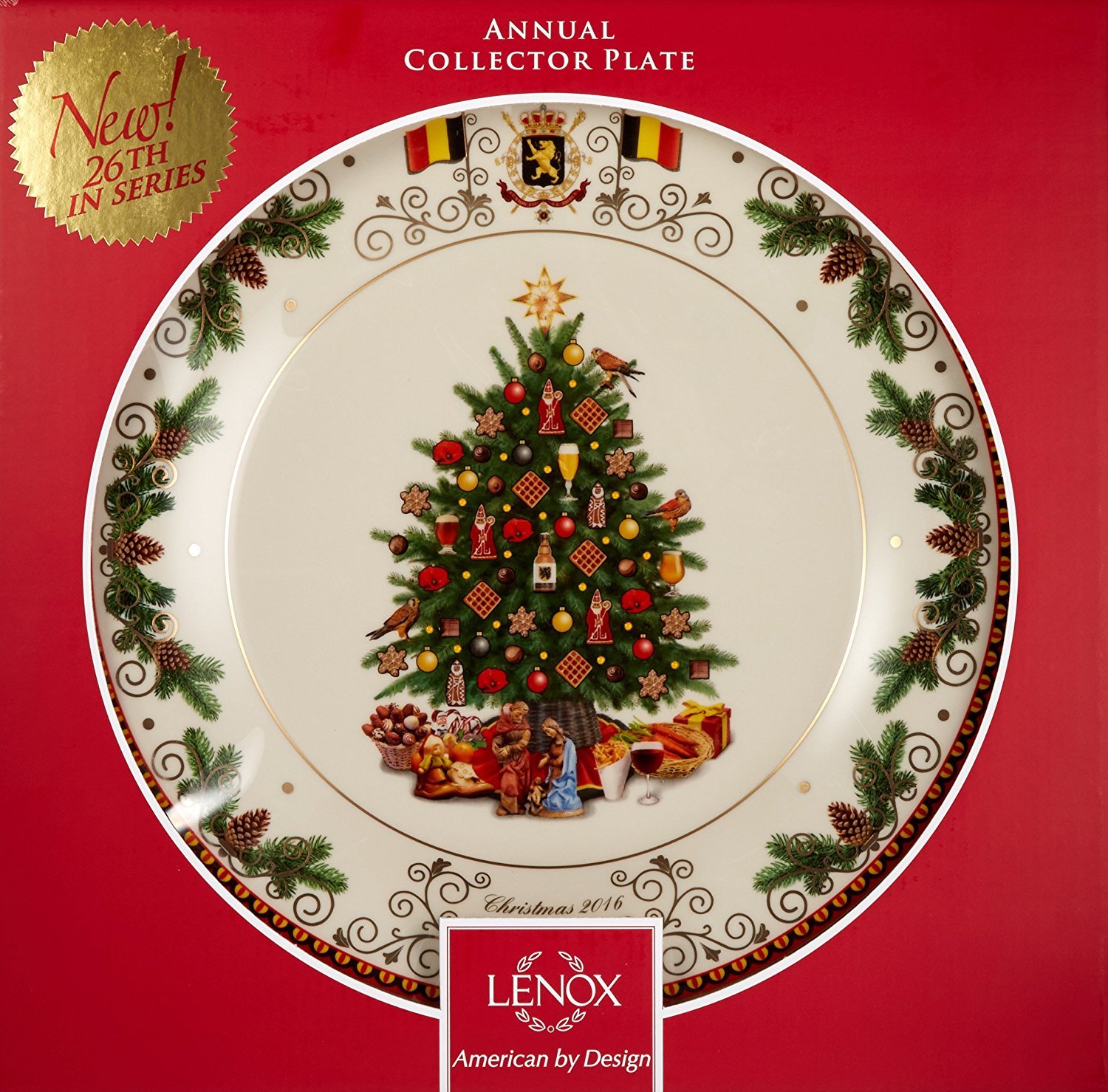 NEW in BOX 2016 LENOX Collectors Plate Christmas Tree Around The World ...