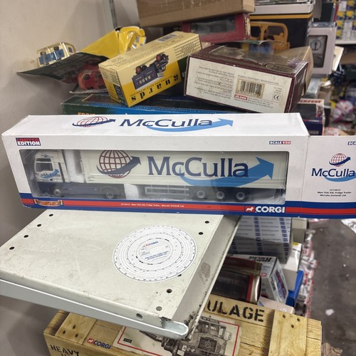 CORGI HAULIERS OF RENOWN MCCULLA MAN TGA XXL FRIDGE TRUCK MODEL CC13413 ...