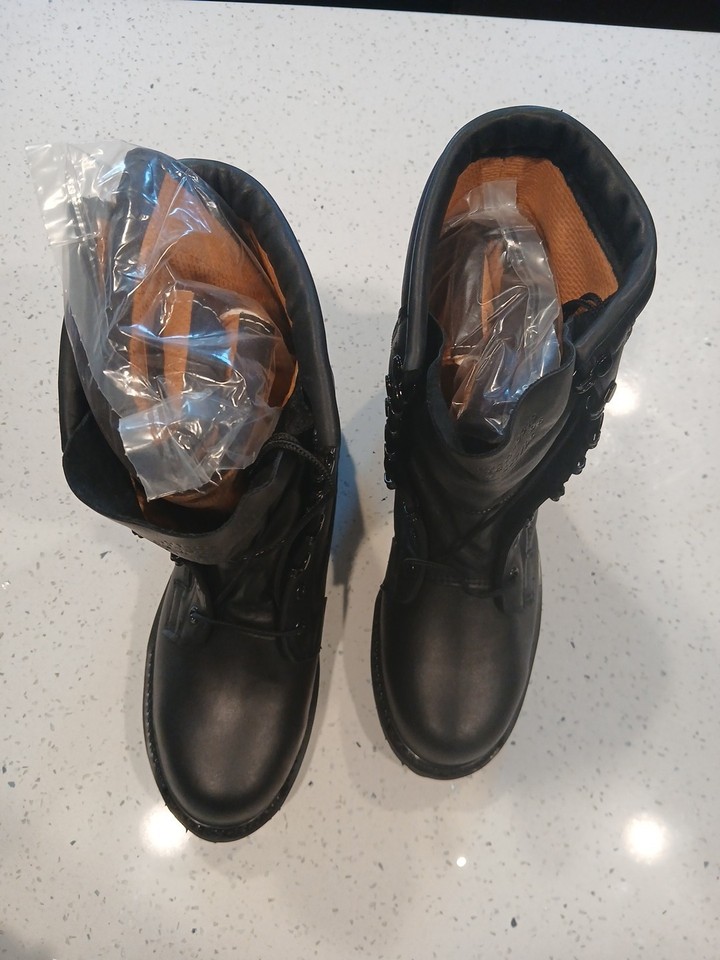 Bates Gore-Tex Best Defense Black Leather Steel-toe Combat Boots Sz 9 ...