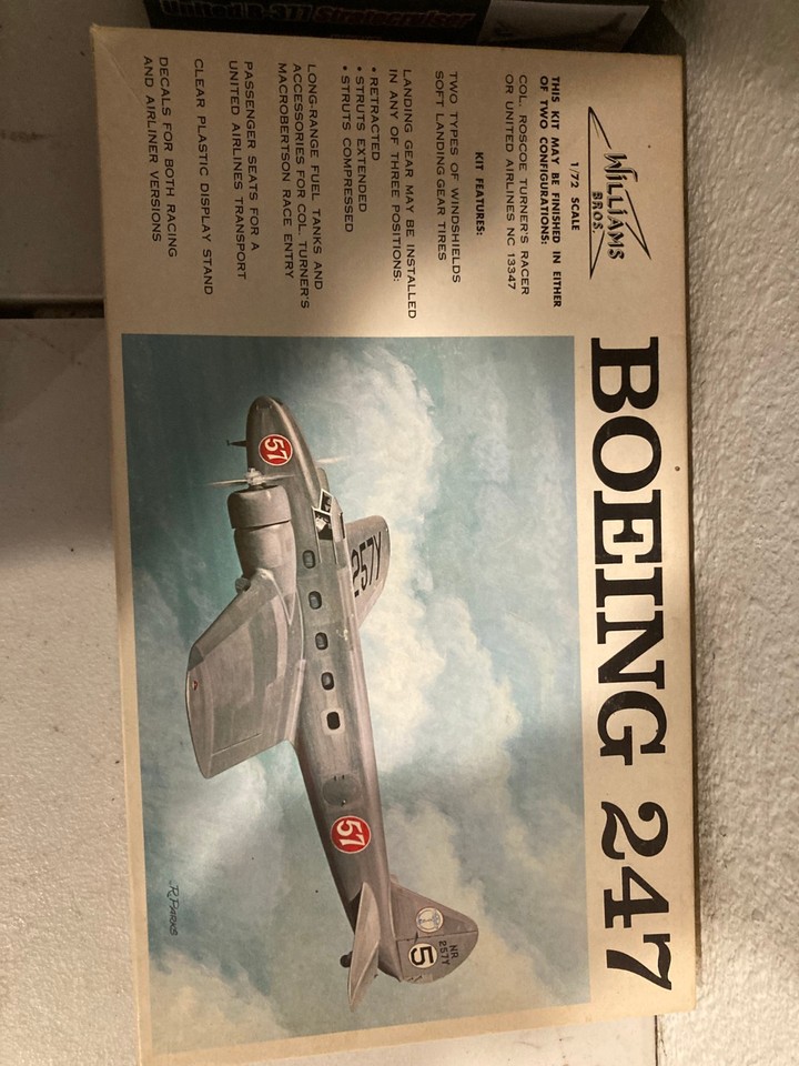 Lot of 3 Vintage Aircraft Model Kits Minicraft Williams Bros Hasegawa ...