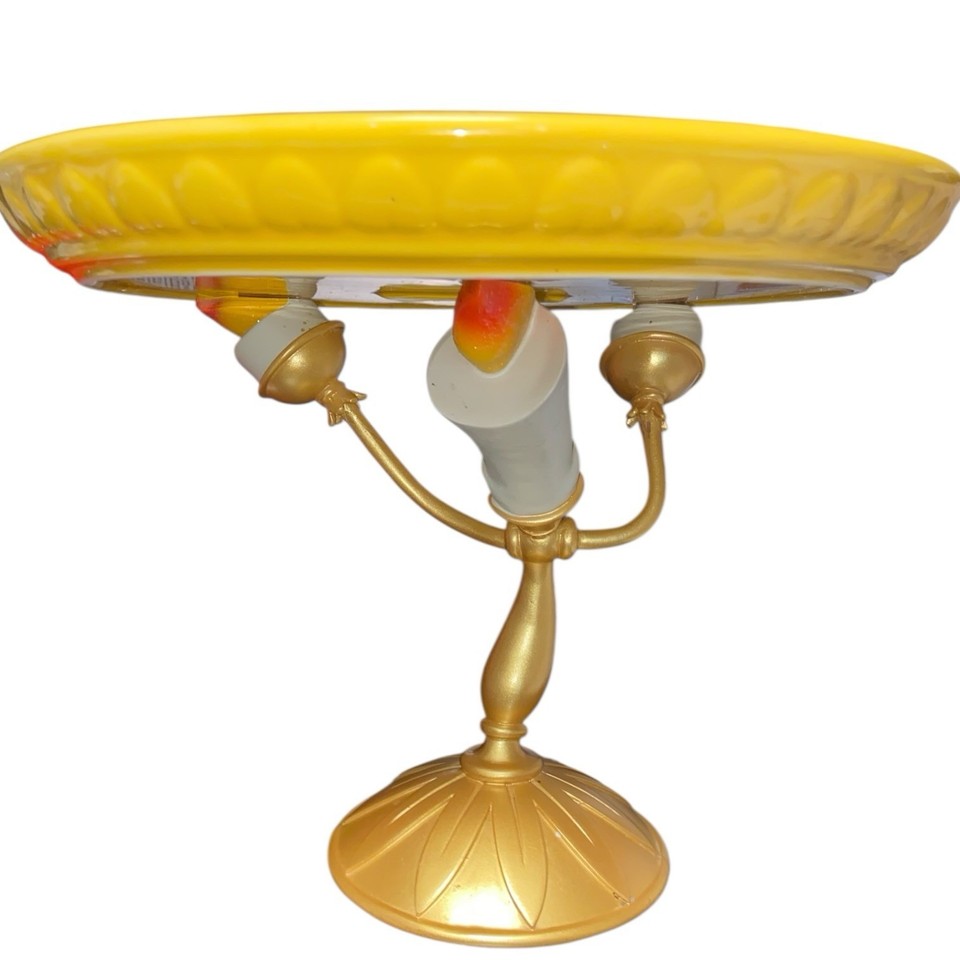 Disney Lumiere Yellow Cake Stand Disney Store Beauty and The Beast | eBay