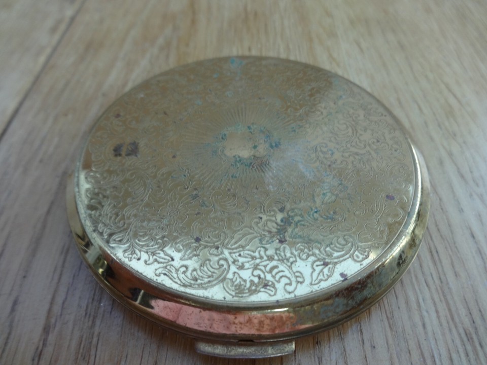 Vintage Stratton England All Gold Tone Lines with Mirror Lady's Powder ...