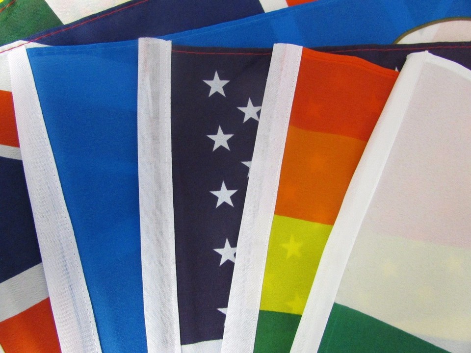 18'x12' 1.5ft x 1ft Sleeved Polyester Courtesy Flag 180+ designs FREE P ...