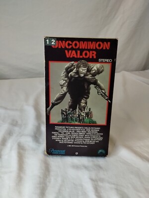 Uncommon Valor VHS 1984 Paramount Release Patrick Swayze Robert Stack ...