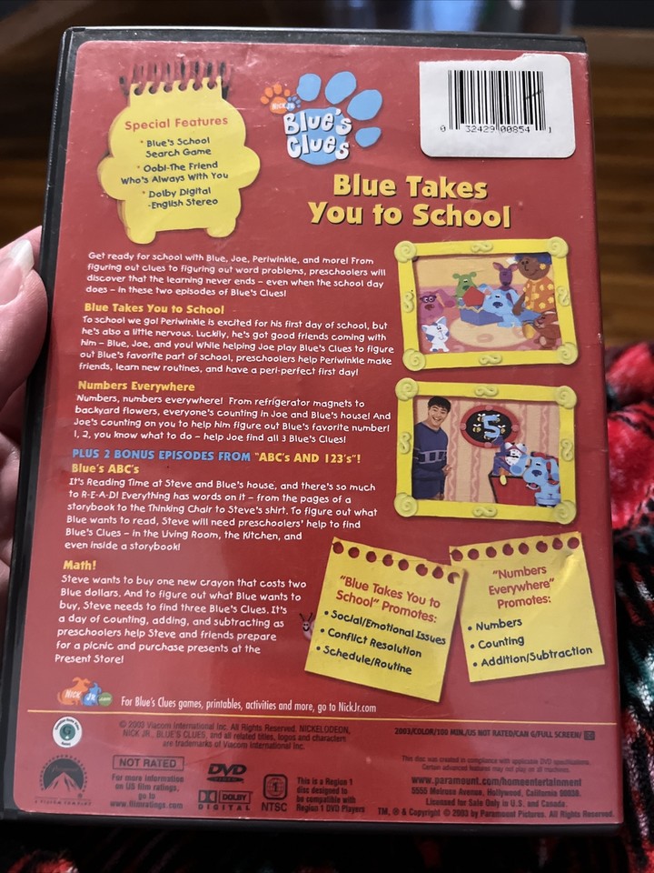 Blue's Clues: Blue Takes You to School (DVD, 2003) 97368790445 | eBay
