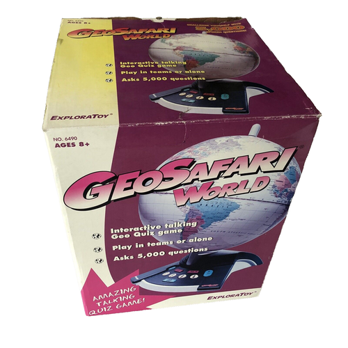 Vintage 1997 GeoSafari World ExploraToy Trivia Electronic Learning ...