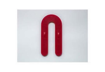 Glazelock Interlocking Red Plastic Horseshoe Shims 1.5"x3"x1/8" - Pack ...