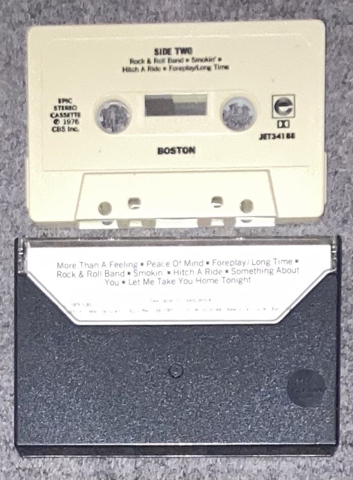 Boston 1976 Debut Album Cassette Tape CBS Epic Records- JET 34188 | eBay