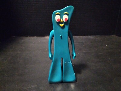 Vintage 1984 Gumby Bendable Toy Movable Figure Green Fun Pretend Play ...