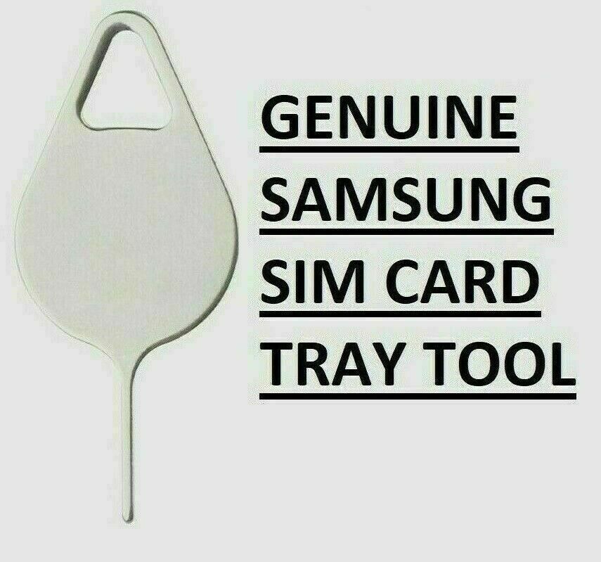 Genuine Samsung Galaxy S8 S9 S10 Plus SIM Card Tray Eject Pin Door ...