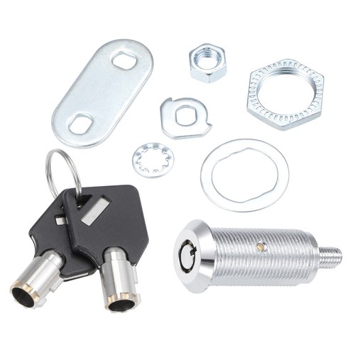 Tubular Cam Lock 40mm Cylinder Length Chrome Finish Keyed Different ...