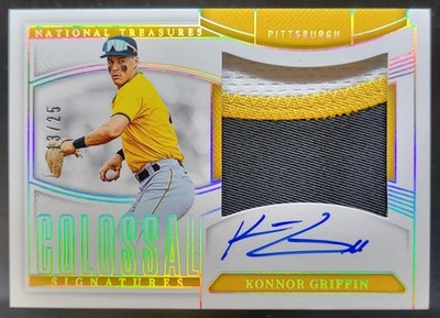 2025 Panini National Treasures Konnor Griffin Colossal Material Auto ...