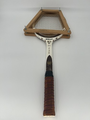 Rare Wilson Medalist Vintage Wooden Wood Tennis Racket Super Flex Shaft ...