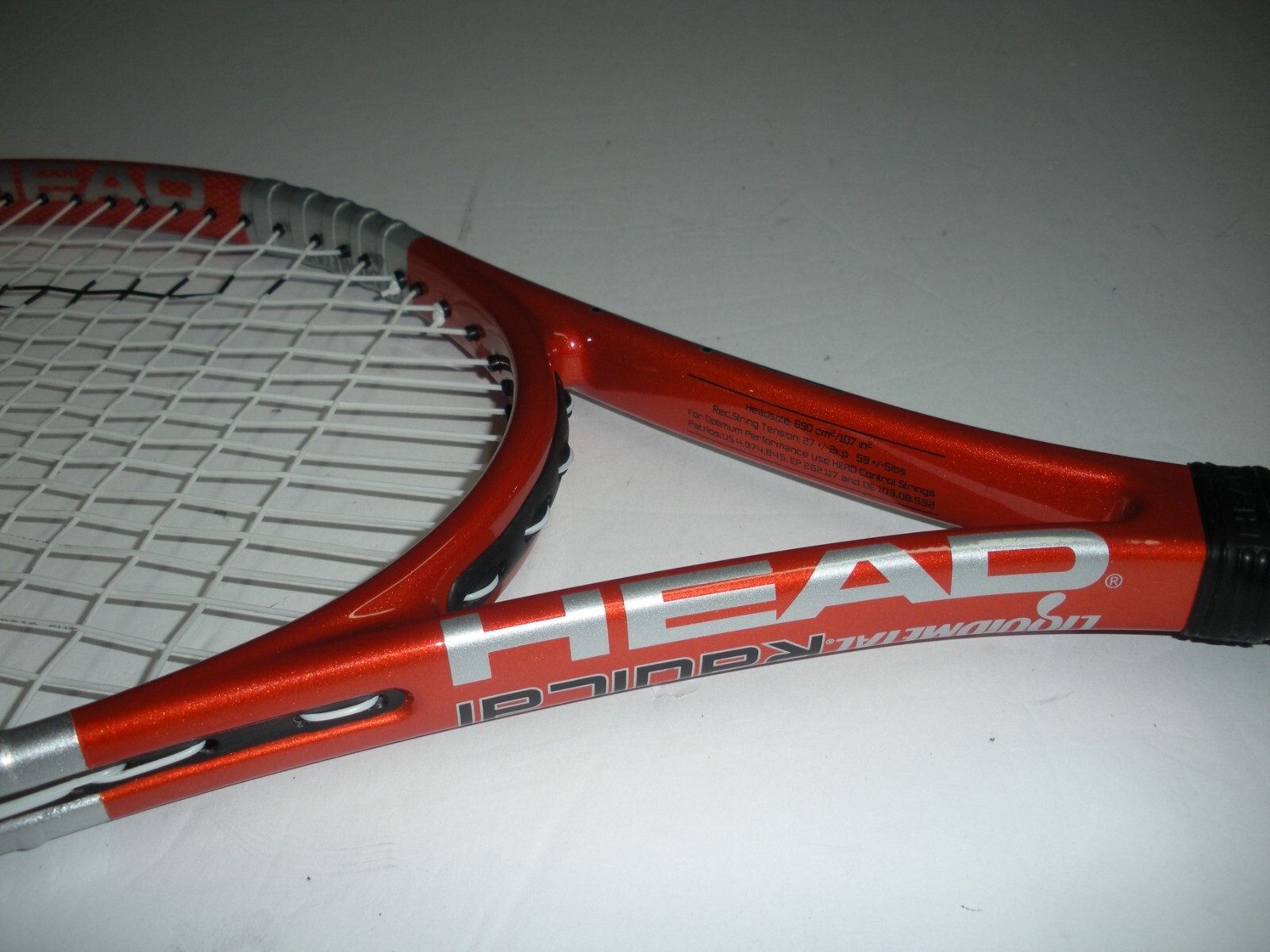 HEAD LIQUIDMETAL RADICAL OS 107 TENNIS RACQUET 4 1/4 | eBay