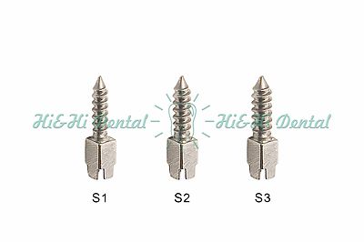150Pcs Hi&Hi Dental #S1&S2&S3 Stainless Steel Dental Screw Post for ...