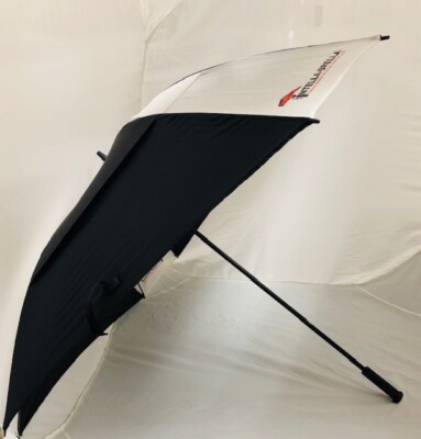 Intella-Brella Asymmetrical Black and White Umbrella | eBay