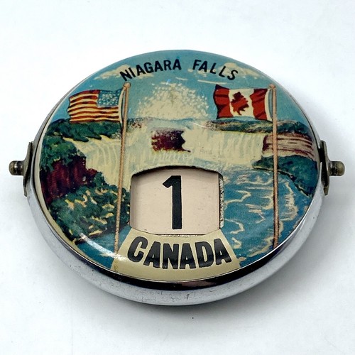 Vintage Metal Flip Desk Perpetual Calendar Niagara Falls Canada Working ...