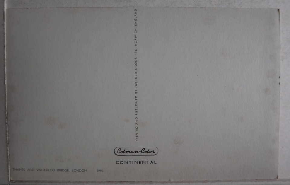 OLD POSTCARD LONDON WATERLOO BRIDGE RIVER THAMES | eBay